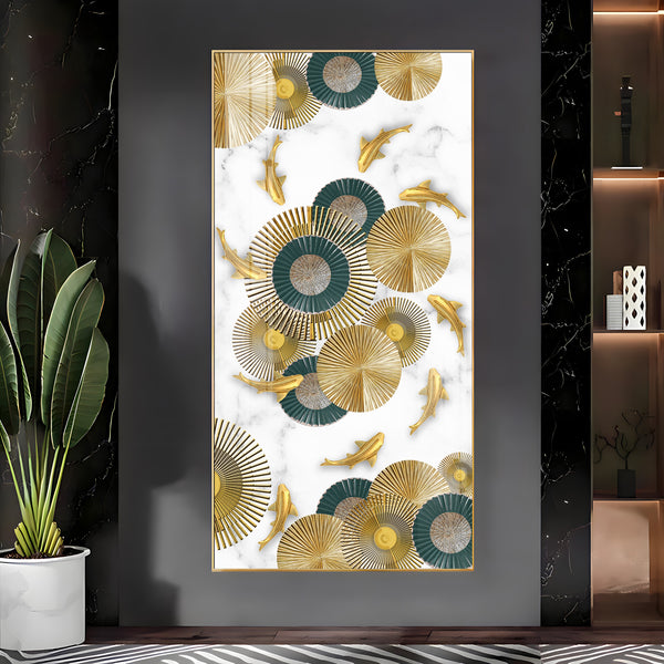 Buy Abaniko Fish Premium Acrylic Vertical Wall Art Online @ Best Price ...