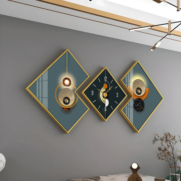 Buy Abstract Patterns Premium Acrylic Wall Clock Online @ Best Price in ...