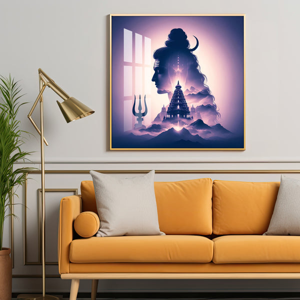 Buy Bhole Baba Premium Acrylic Square Wall Art Online @ Best Price in ...