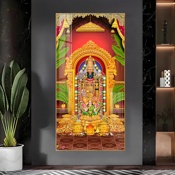 Buy Shree Tirupati Balaji Premium Acrylic Vertical Wall Art Online ...