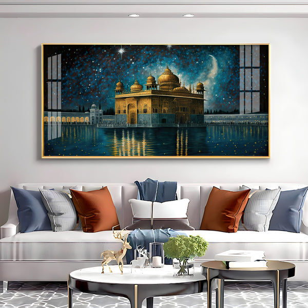 Buy Beautiful Golden Temple With Constellation Premium Acrylic ...