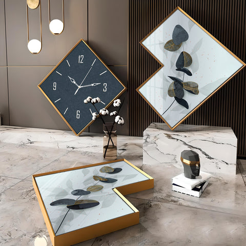 Buy Aesthetic Grey Premium Acrylic Wall Clock Online @ Best Price in ...