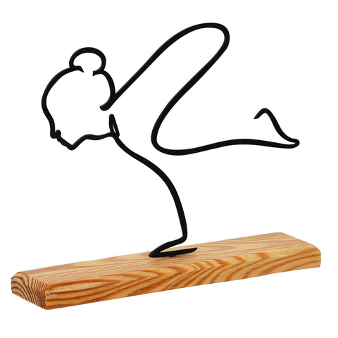 Buy Workout Pose Metal Sculpture Wire Art Online at Best Price – The ...