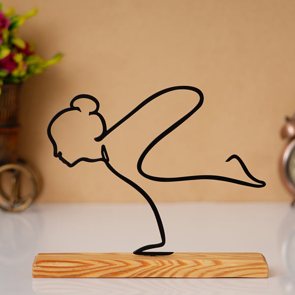 Buy Workout Pose Metal Sculpture Wire Art Online at Best Price – The ...