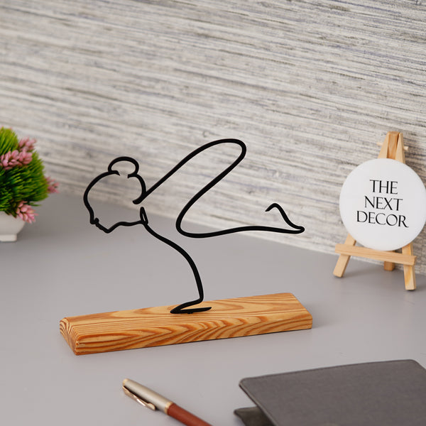 Buy Workout Pose Metal Sculpture Wire Art Online at Best Price – The ...